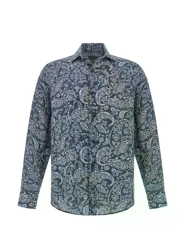 Paul & Shark Paisley-print Shirt - Blue