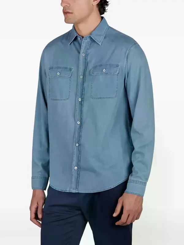 Paul & Shark Buttoned Denim Overshirt - Blue