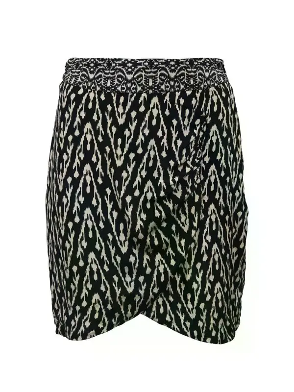 Ba&sh Iliade Printed Wrap Mini Skirt