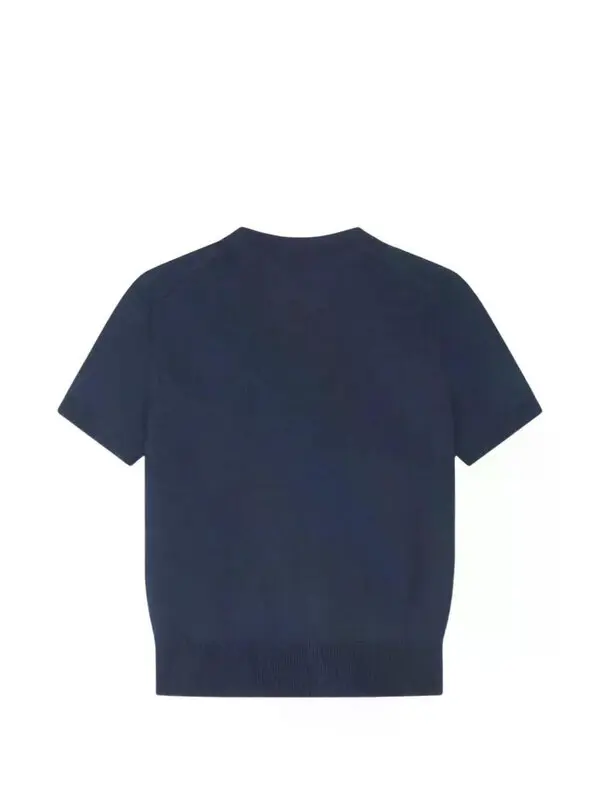 Kenzo Flower-badge Short-sleeve T-shirt - Blue