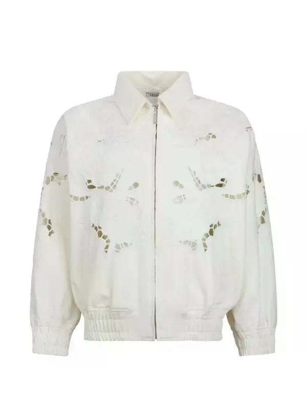 Liu Jo Openwork Embroidered Bomber Jacket