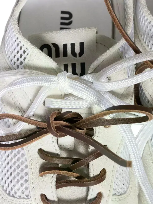 Miu Miu Laced Mesh Sneakers