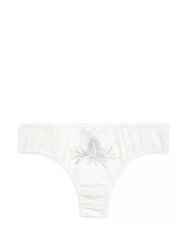 Blumarine Beaded-embellishment Briefs - White