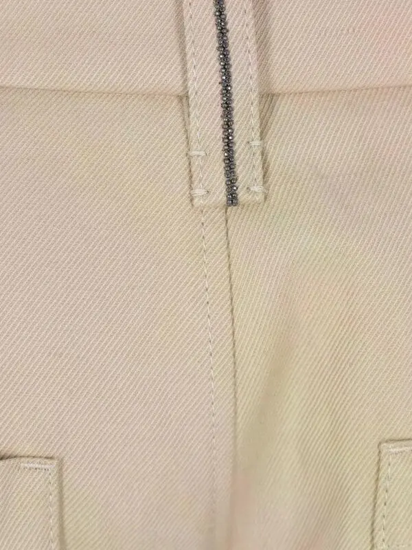 Brunello Cucinelli Pleated Wide Leg Trousers - Neutrals
