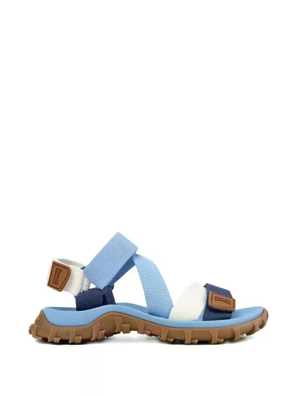 Camper Strap Platform Sandals - Blue