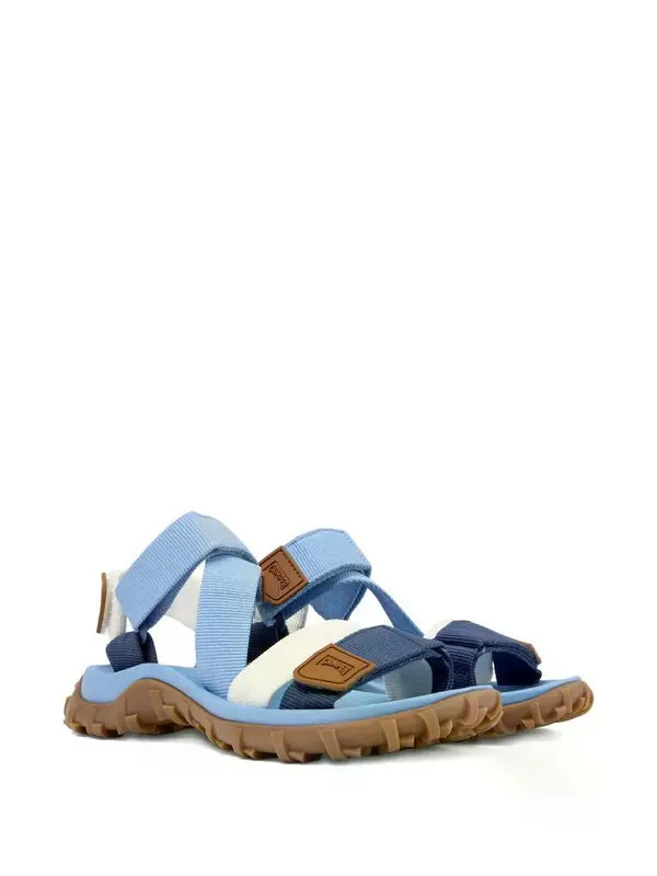 Camper Strap Platform Sandals - Blue
