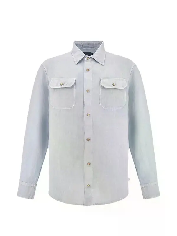 Paul & Shark Garment Dyed Linen Overshirt