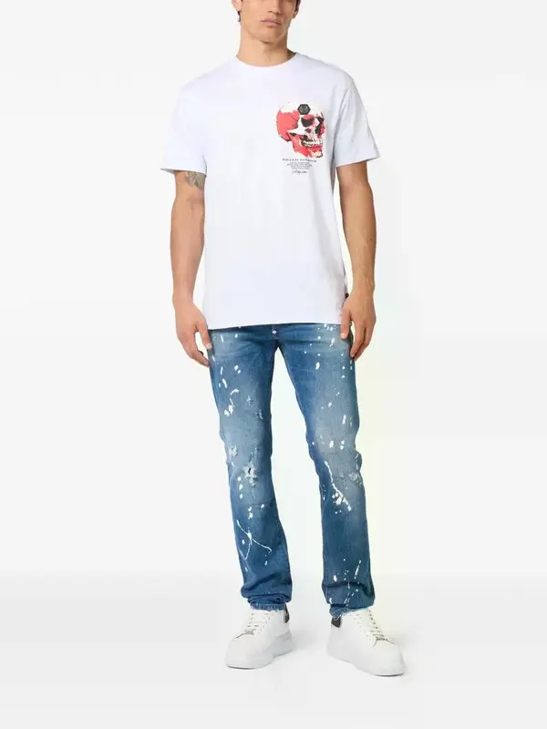 Philipp Plein Skull-print T-shirt - White