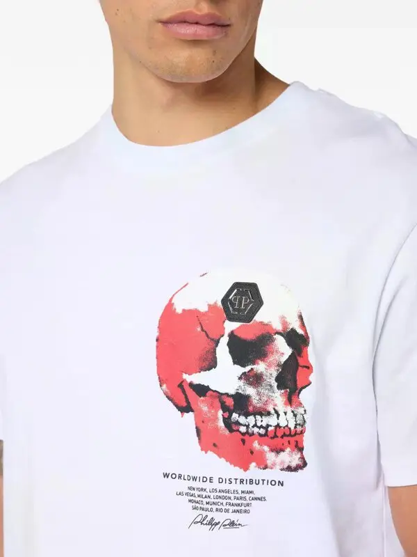 Philipp Plein Skull-print T-shirt - White