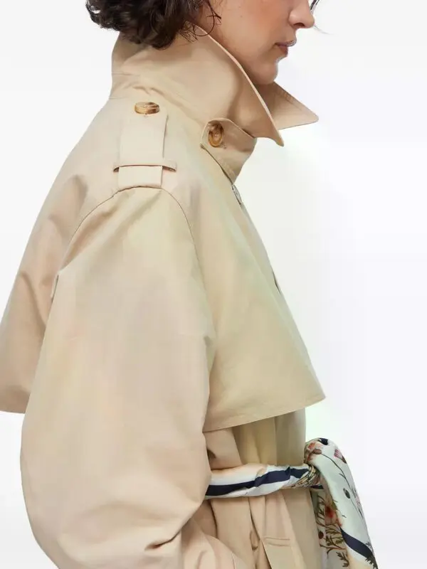 Liu Jo Long Trench Coat With Scarf