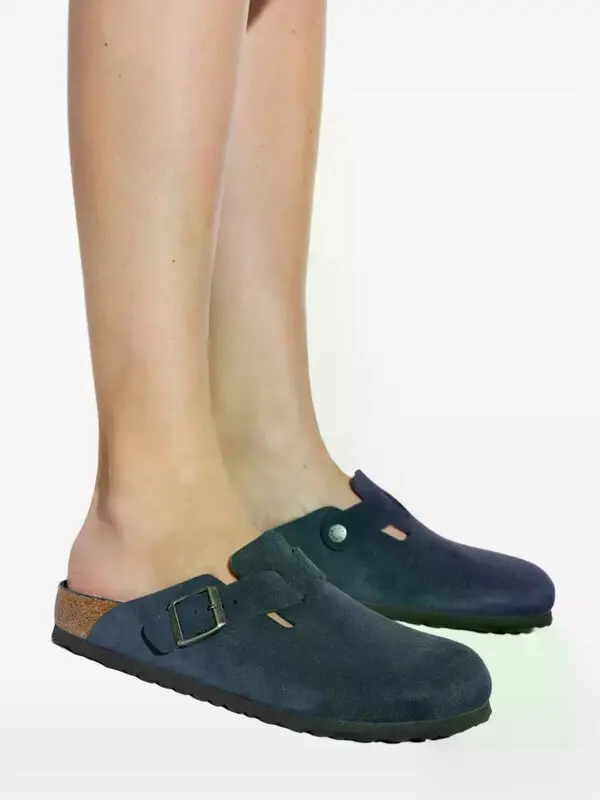 BIRKENSTOCK Boston Buckle-strap Mules - Blue