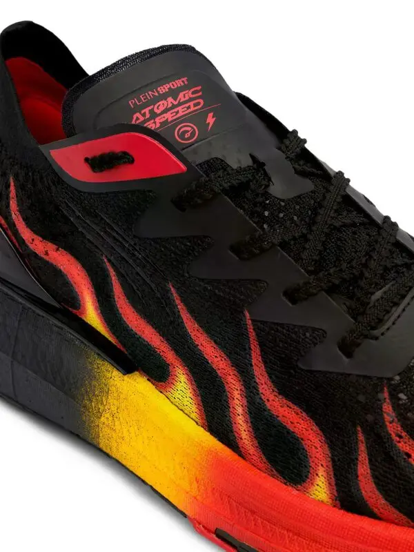 PLEIN SPORT Flame Lace-up Sneakers - Black