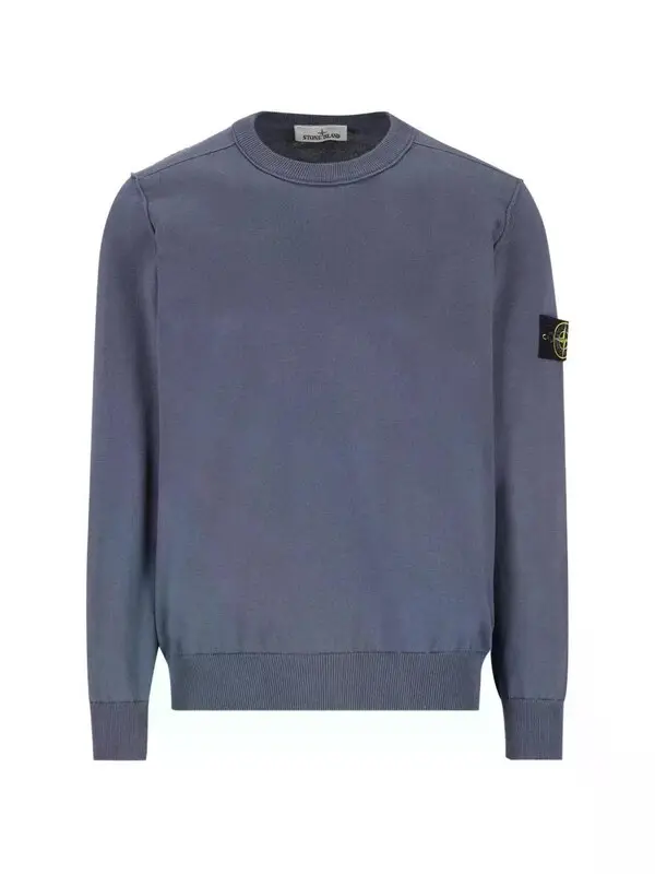 Stone Island Crew-neck Sweatshirt With Compass Patch