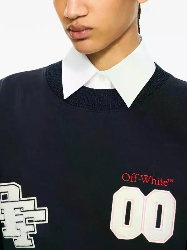 Off-White Appliqué Detail Sweatshirt