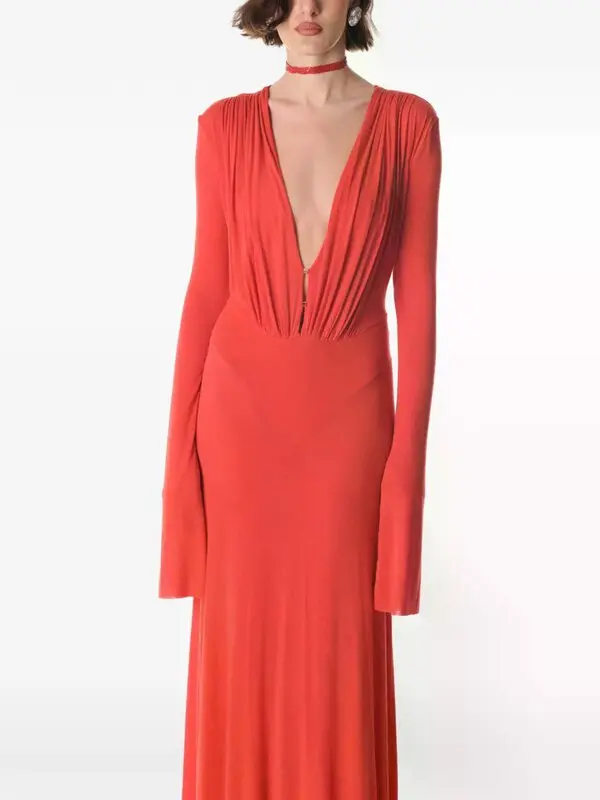 MANURI Long-sleeve Maxi Dress