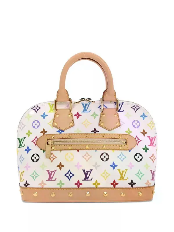 LOUIS VUITTON X Takashi Murakami 2003 Alma Monogram Tote - White