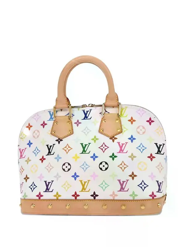 LOUIS VUITTON X Takashi Murakami 2003 Alma Monogram Tote - White