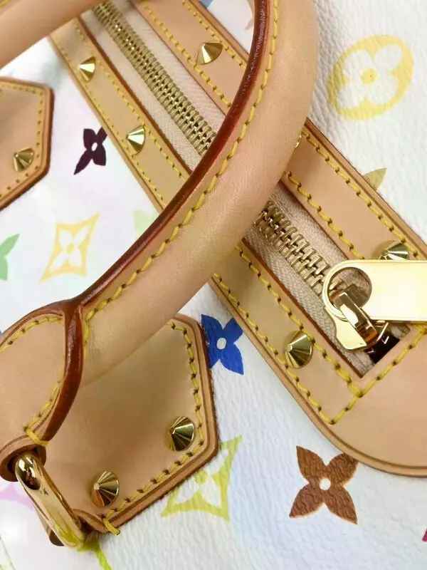 LOUIS VUITTON X Takashi Murakami 2003 Alma Monogram Tote - White