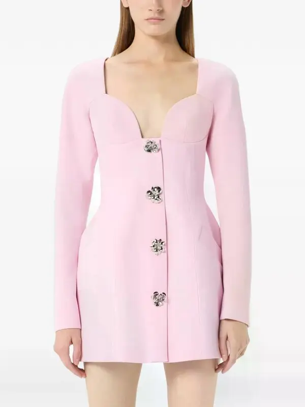 Blumarine Button-embellished Mini Dress