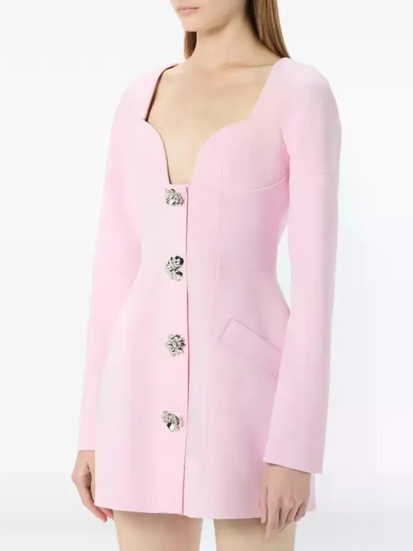 Blumarine Button-embellished Mini Dress