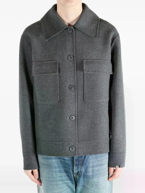 Extreme Cashmere Long-sleeve Pocket Overshirt