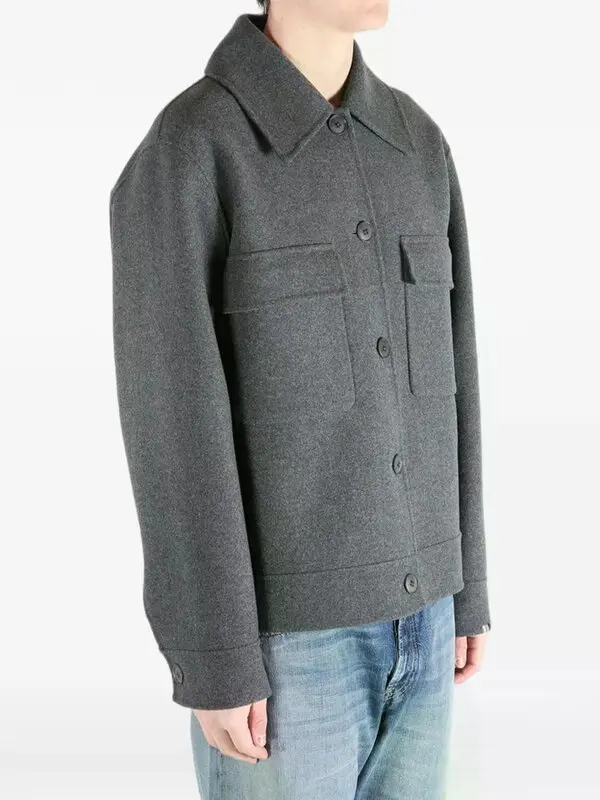 Extreme Cashmere Long-sleeve Pocket Overshirt