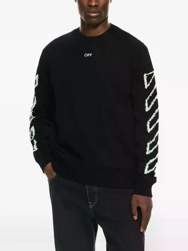 Off-White Diagonal Arrow Motif Sweater
