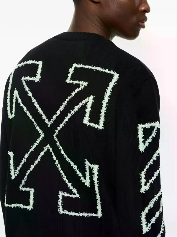 Off-White Diagonal Arrow Motif Sweater