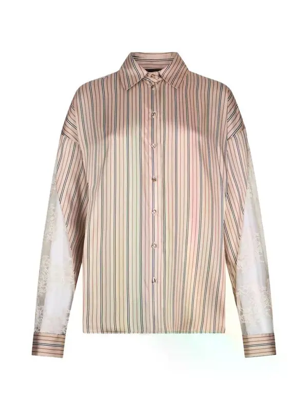 Liu Jo Striped Lace Shirt