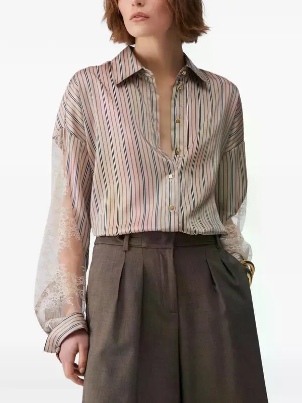 Liu Jo Striped Lace Shirt