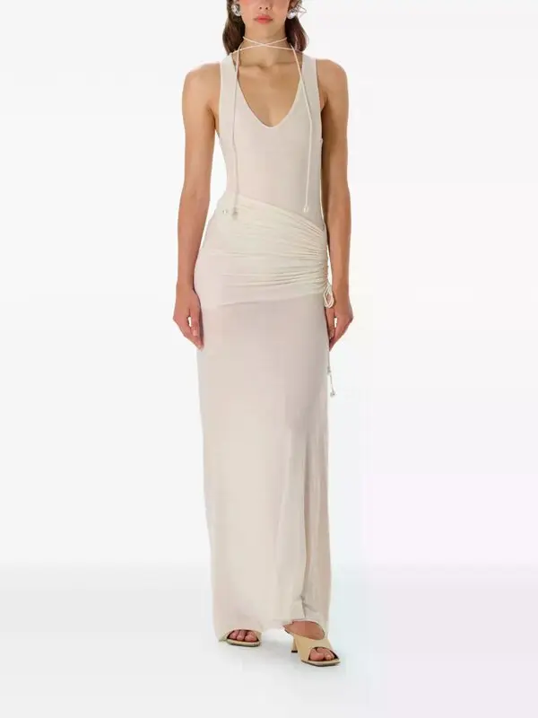 MANURI Drawstring-detail Maxi Skirt