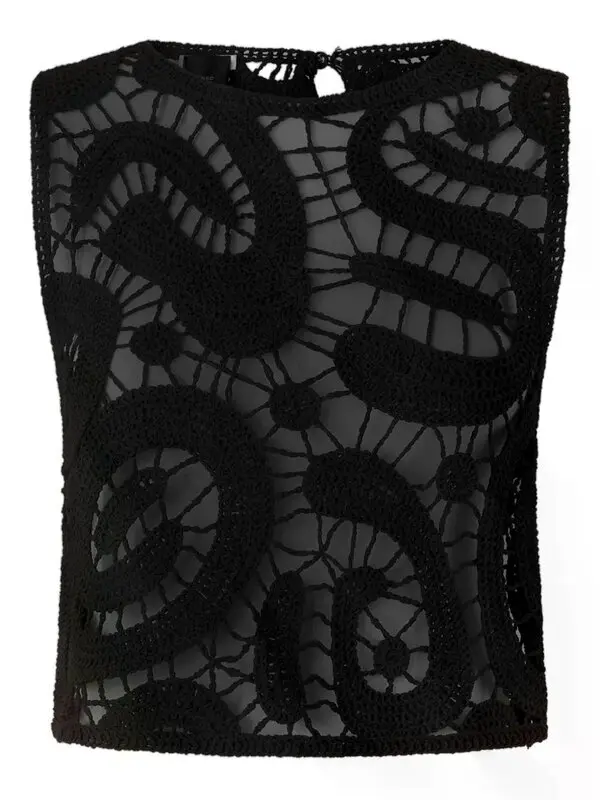 Pinko Crochet Sleeveless Top