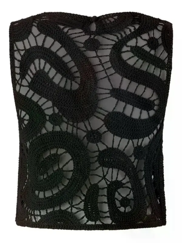 Pinko Crochet Sleeveless Top