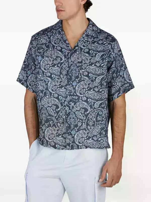 Paul & Shark Paisley-print Shirt - Blue
