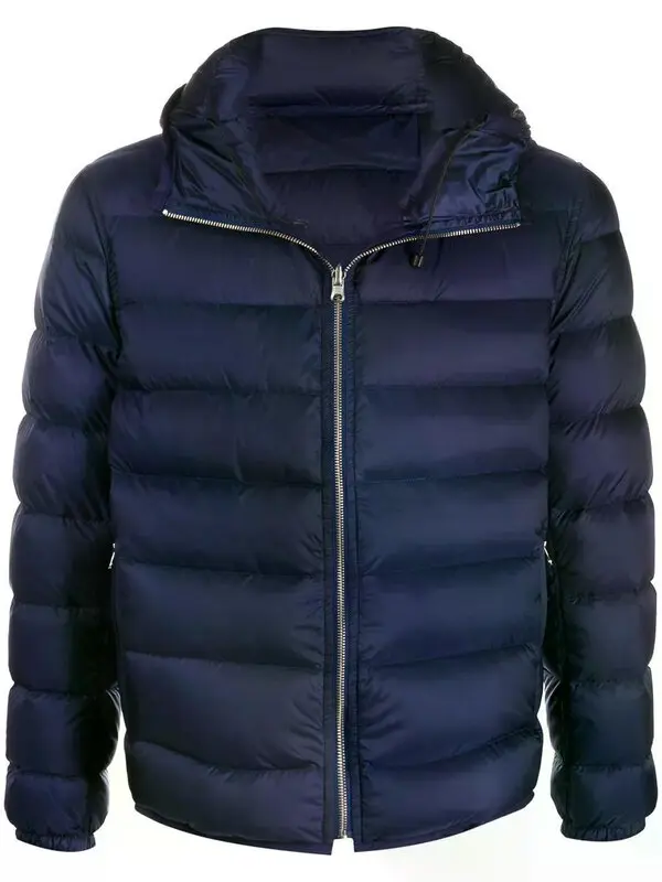 TEN C Quilted Puffer Jacket - Blue