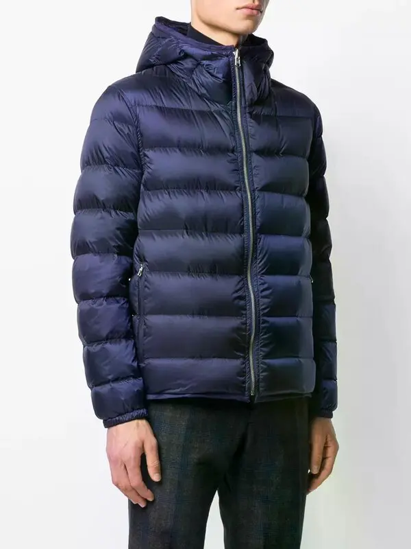 TEN C Quilted Puffer Jacket - Blue