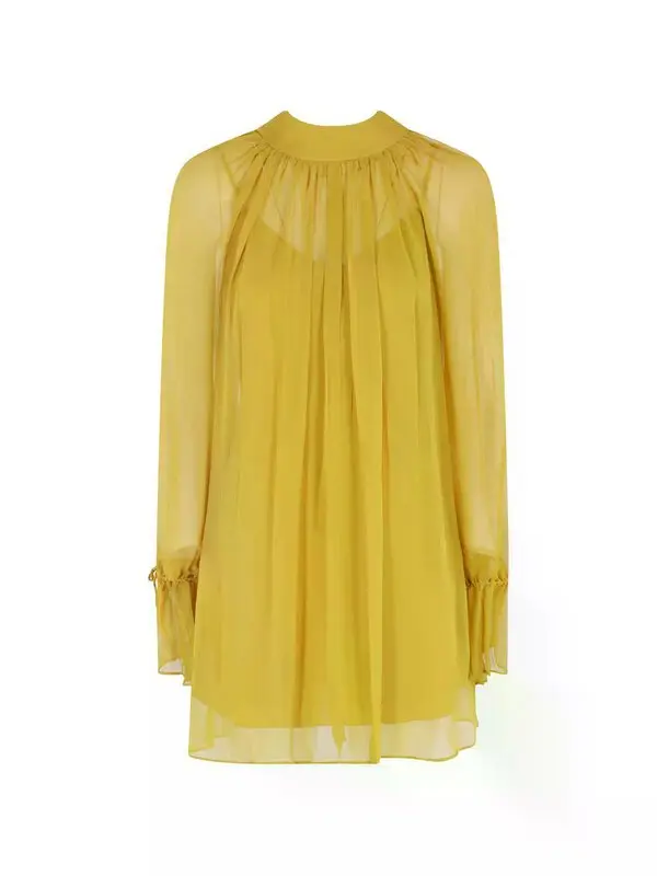 Staud Bow-neck Mini Dress