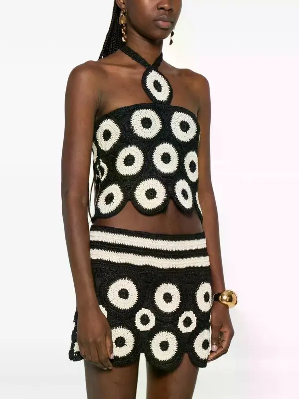 SIMONMILLER Crochet Cropped Top