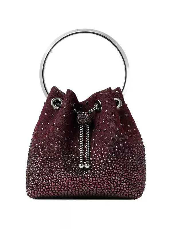 JIMMY CHOO Bon Bon Embellished Bucket Bag