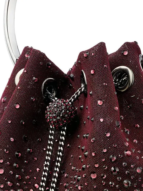 JIMMY CHOO Bon Bon Embellished Bucket Bag