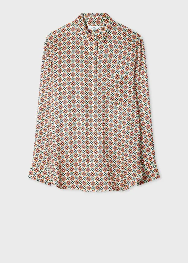 Paul Smith Geometric Printed Shirt - Orange