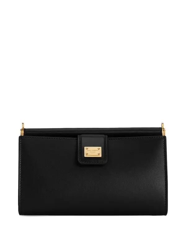 Dolce & Gabbana Leather Phone Bag - Black