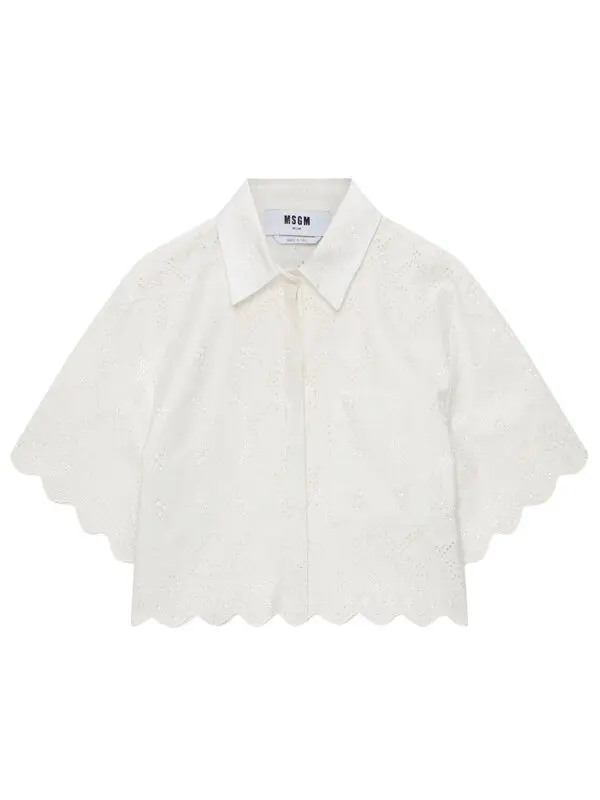 MSGM Cropped Shirt