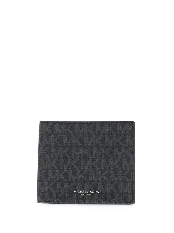 Michael Kors Greyson Logo Wallet - Black