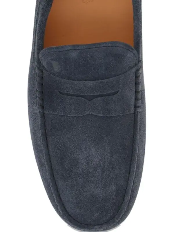 TOD'S Suede Moccasin Loafer - Blue