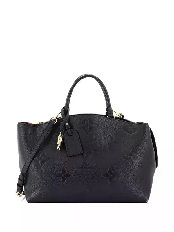 LOUIS VUITTON Grand Palais Handbag Monogram Empreinte Giant Shoulder Bag - Black