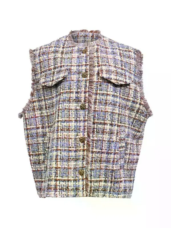 Ba&sh Toba Tweed Gilet