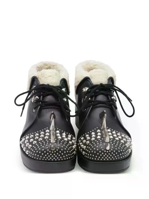 Gucci Harlem Spike Shear-lined Ankle Boots