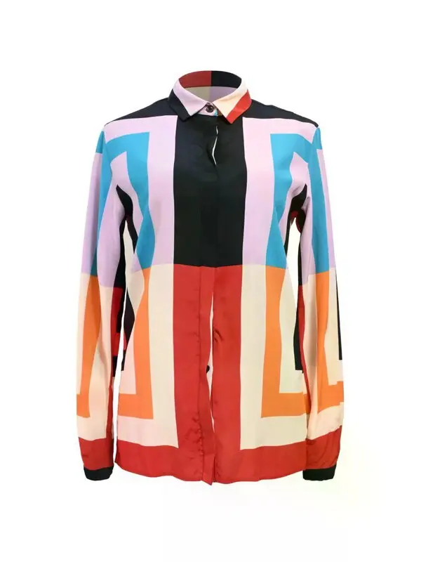 Etro Long-sleeved Color-block Shirt