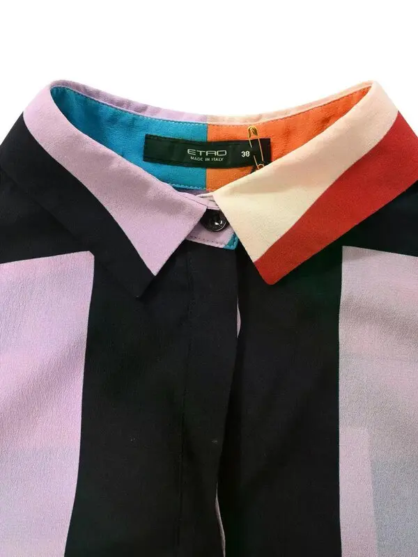 Etro Long-sleeved Color-block Shirt